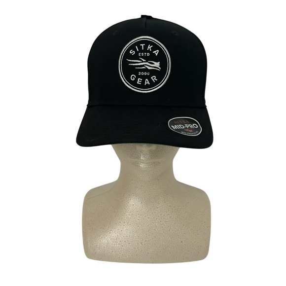 Sitka Gear | Accessories | Sitka Gear Mid Profile Fit Black Cap Hat ...